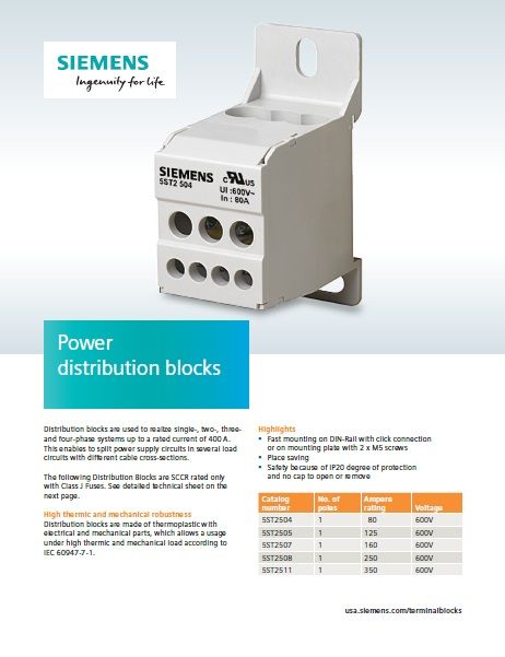 5ST 動力分流器-SIEMENS-協陞貿易_歐系自動控制元件專業代理商_西門子SIEMENS_CROUZET_BREMAS_ERSCE ...